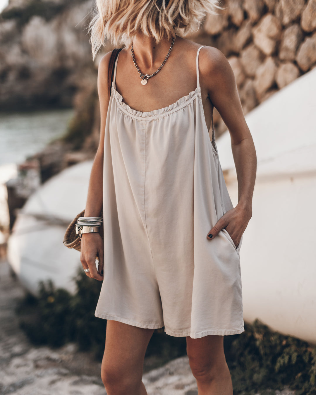 The Light Short Flowy Jumpsuit – MIKUTA